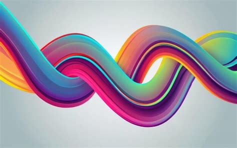 Premium Photo Vector Abstract Colorful Flowing Wave Lines Isolated On White Background