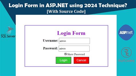 How To Create A Login Form In Aspnet Using Sql Server Database And Visual Studio 2022 Source