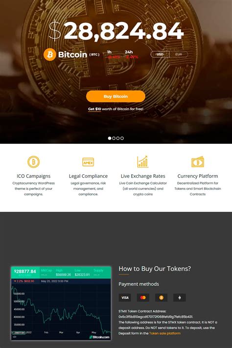 Cryptocurrency Wordpress Theme Visualmodo