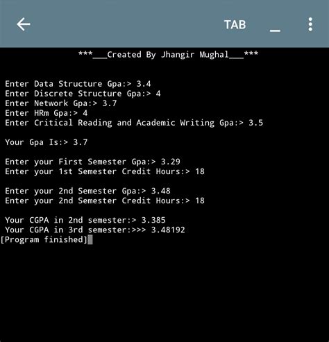 Program To Calculate Gpa And Cgpa In C