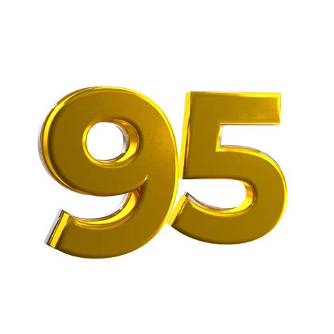 Amarillo Mental 95 Número 3d 11154523 Png