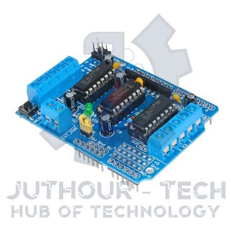 Juthour Tech L293D H Bridge Dc وحدة تحكم في الماتور عن طريق الاردوينو