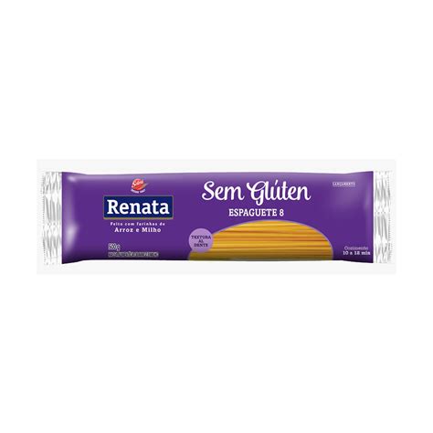 Massa Espaguete Renata Arroz E Milho Sem Glúten 500g