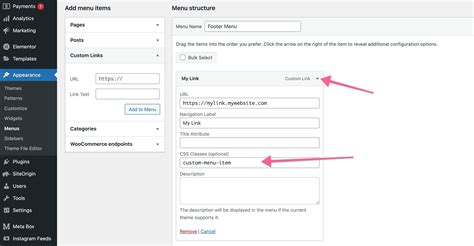 how to add a custom class to a menu item in wordpress support imithemes