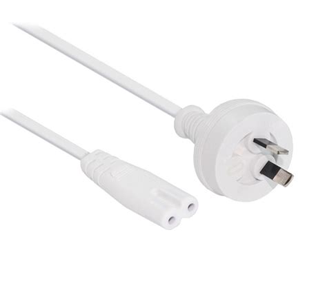 3m Wall To Iec C7 Power Cable In White Cables Online