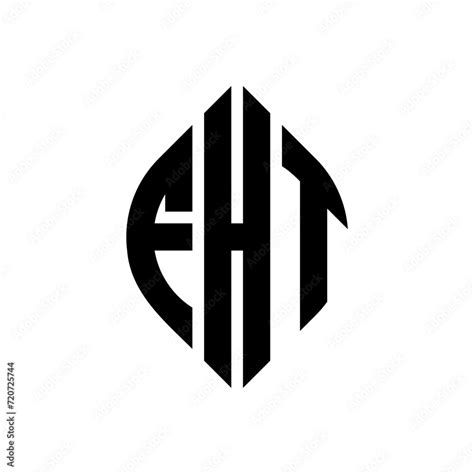 Fht Circle Letter Logo Design With Circle And Ellipse Shape Fht Ellipse Letters With