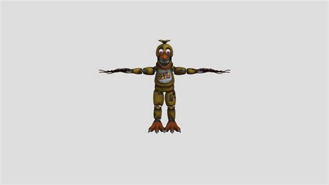 Withered Chica Fnaf Vr Hw 3d Model By Fazbear Entertainment Shane