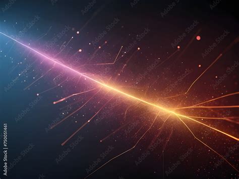 Pulsating Particles Futuristic Plexus Tech Background Digital