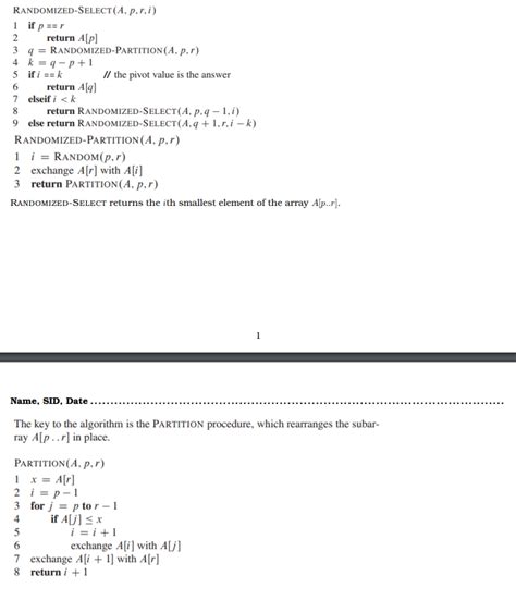 Solved Can You Rewrite This Pesudocode To Partition In