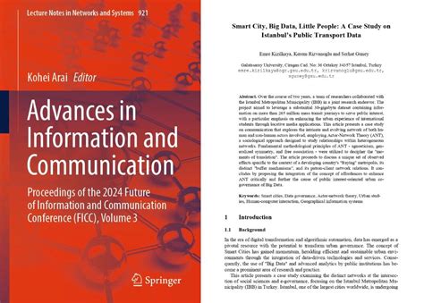 Our Paper On Big Data For Istanbul Municipality Emre Kizilkaya Posted On The Topic Linkedin
