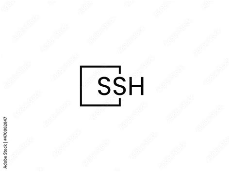 SSH Letter Initial Logo Design Vector Illustration Stock Vector Adobe Stock