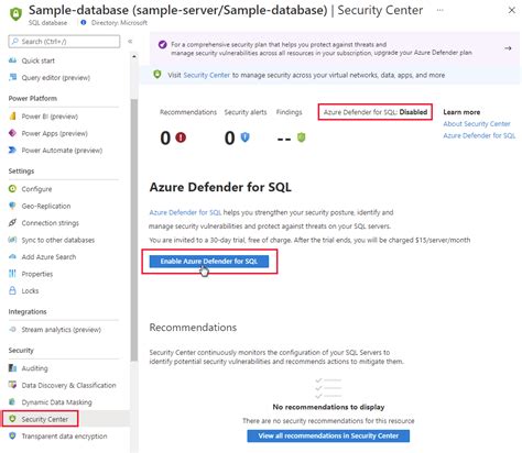 Ensure That Vulnerability Assessment Va Is Enabled On A Sql Server By Setting A Storage