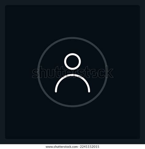 Profile Avatar Ui Element Template User Stock Vector Royalty Free