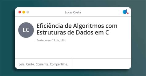 Eficiência De Algoritmos Com Estruturas De Dados Em C