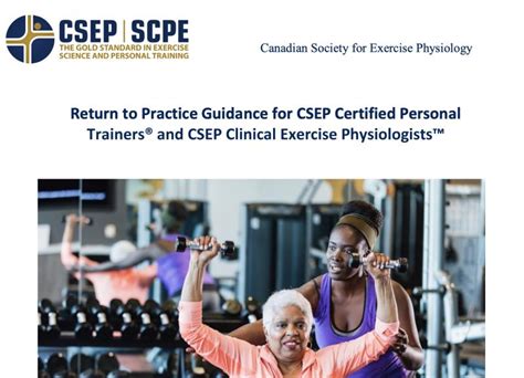 Canadian Society For Exercise Physiology Csep Société Canadienne De Physiologie De Lexercice