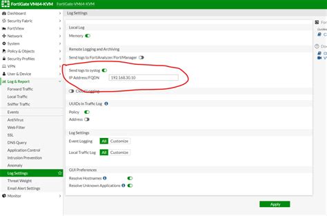 Syslog Integration With Fortigate Firewall Baris Kaan Yuksel