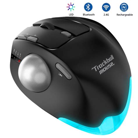 Jomaa Bluetooth Mouse Protoarc Rgb Trackball Wireless Mouse For Computer Office Laptop Pc