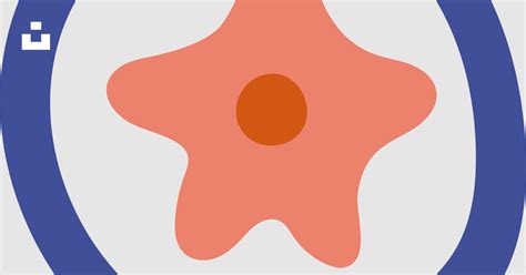 안에 주황색 별이 있는 파란색 원 벡터 Unsplash의 무료 이미지