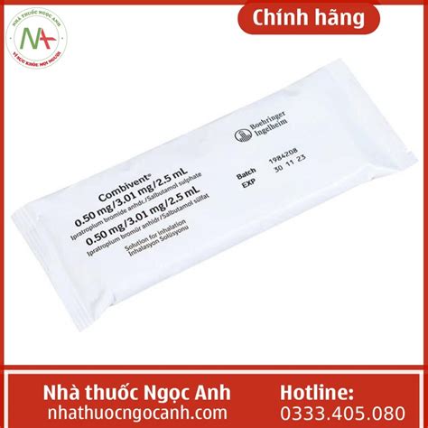 Thuốc Combivent ml khí dung giá bao nhiêu mua ở đâu tác dụng gì