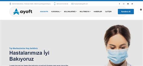 Hastane Sağlık Medikal Script Web Siteniz Yok Mu