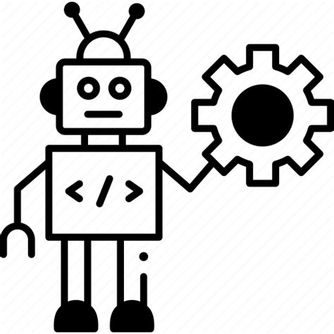 Automation Robot Robotic Process Automated Technology Icon