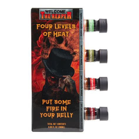 Welcome The Reaper Hot Sauce T Set 4 Pack World Market