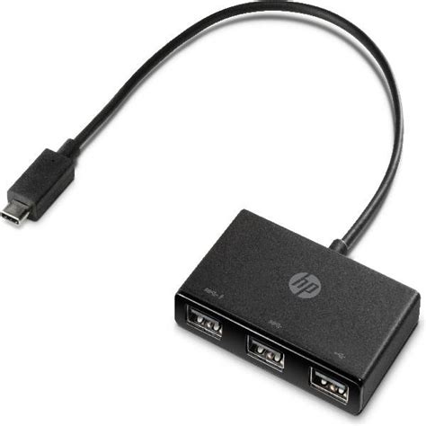 Hp Usb C To Usb A Hub Usb Gen Gen Type C Usb Gen Gen Type A Black