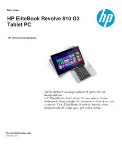 Hp Elitebook Revolve G Tablet Pc Hp Elitebook Revolve G Tablet Pc Pdf Pdf Pro
