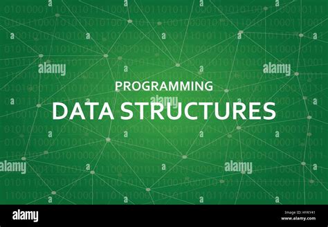 Programming Data Structures White Text Illustration With Green