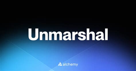 Unmarshal Infrastructure Tools Alchemy