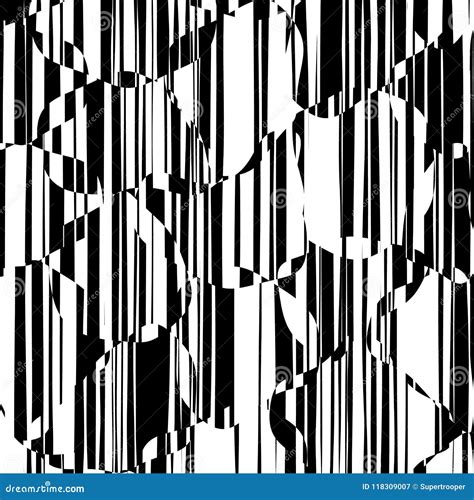 Random Chaotic Lines Abstract Geometric Pattern Stock Vector Illustration Of Grayscale Fine