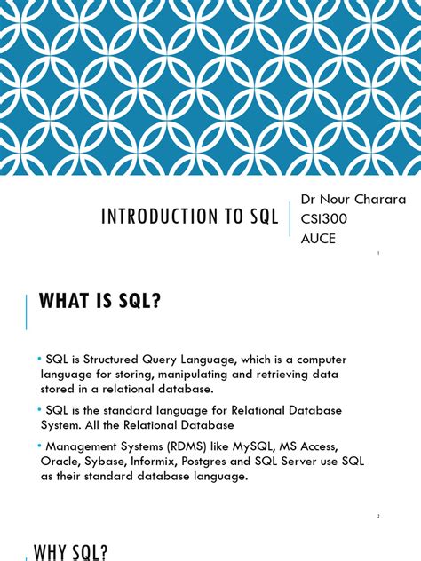 chapter 5 intro to sql fall22 pdf relational database data model