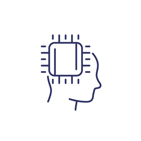 Machine Learning And Artificial Intelligence Ai Line Icon 3108198