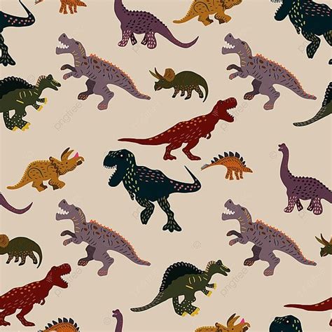 밝은 분홍색 배경에 색 공룡 원활한 패턴 아이들 캐릭터 세트 배경 일러스트 및 사진 무료 다운로드 Pngtree 공룡 배경 패턴 아트
