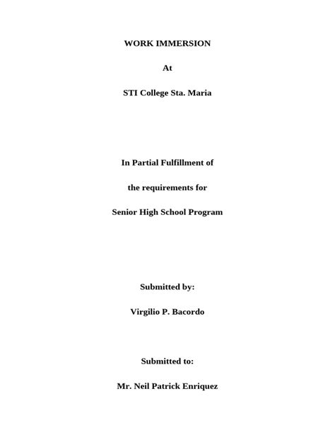 Immersion Pdf Behavior Modification Cognition