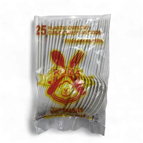 Cuchara Sopera Biodegradable Roma 25 Pzas Dudys