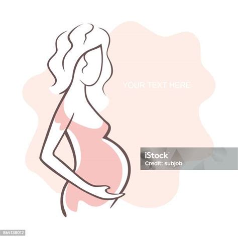 임신한 여자 드레스입니다 어린 소녀어머니 의료 게시판입니다 벡터 그림 텍스트에 대 한 양식입니다 전단지 배너 포스터 디자인에 대 한 건강한 생활방식에 대한 스톡 벡터 아트