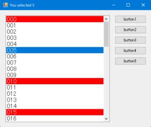 リストボックスの行をユーザー独自色で塗りつぶす GazoYaro