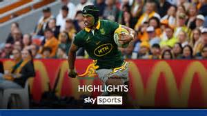 Rugby Championship Highlights Australia 12 30 South Africa Rugby