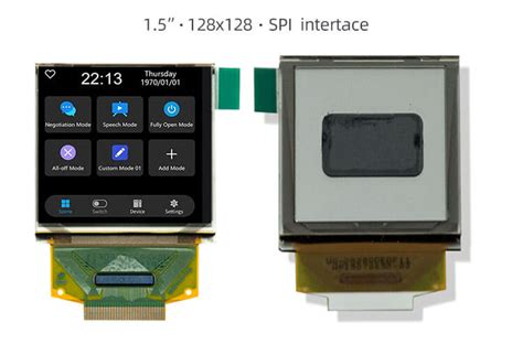 1 5 Inch Square Display 128x128 SSD1351 8 Bit Parallel 3 4 Wire SPI TFT LCD Display YOURITECH