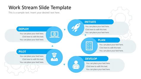 Work Stream Slide Template Circular Diagram Slidemodel