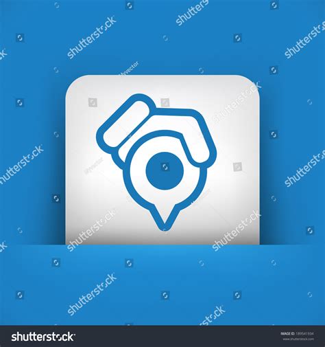 Position Pointer Icon Stock Vector Royalty Free 189541934