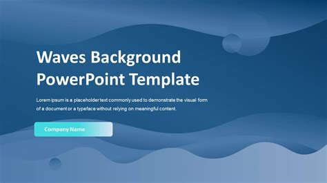 Waves Background Powerpoint Template