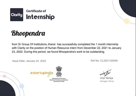 bhoopendra bhoopendra on linkedin humanresource intern internship opportunity clarity 12
