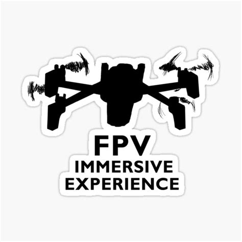 Fpv Immersive Experience Cool Uav Design Sticker For Sale By Enginesoptional Redbubble