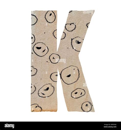 Capital Letter K Cut Out Paper Alphabet Stock Photo Alamy