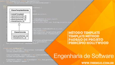 Padrão de Projeto Template Method Método Template