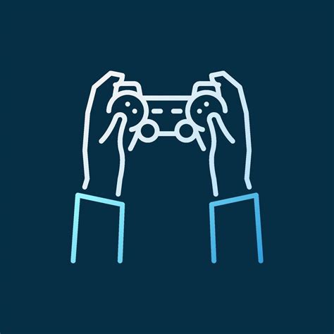 Hands With Gamepad Vector Colored Icon In Outline Style 13115669 Vector Art At Vecteezy