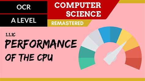 3 OCR A Level H406 H466 SLR1 1 1 Performance Of The CPU YouTube