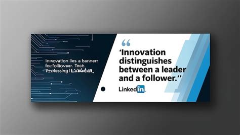 Professional Linkedin Banner Modern Design Premium Ai Generated Image